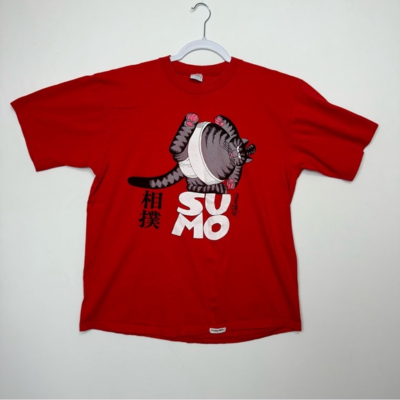 crazy shirts | Shirts | Vintage Sumo B Kliban Cat Red Tshirt Size Large ...